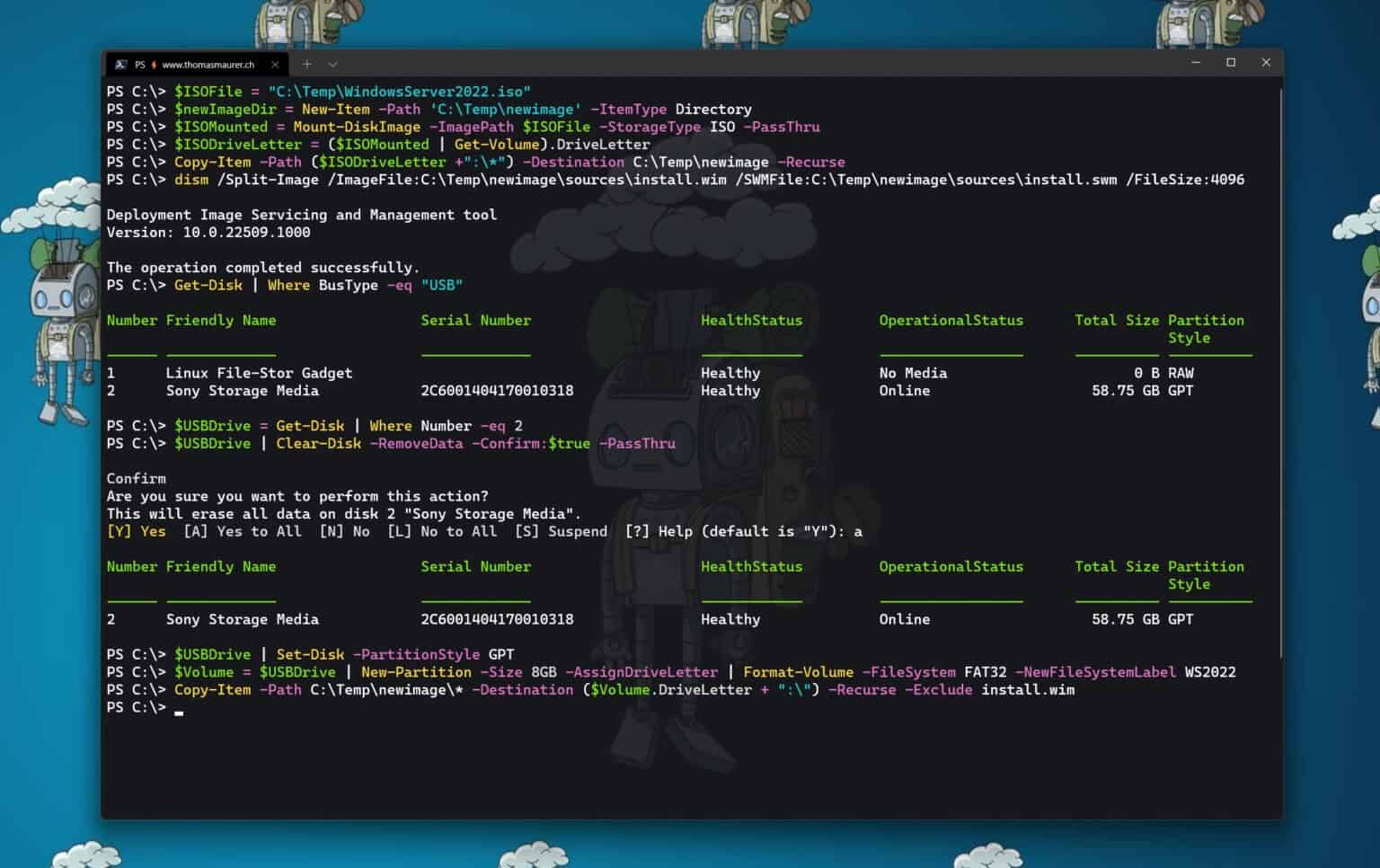 Create an USB Drive for Windows Server 2025 Installation - Thomas Maurer